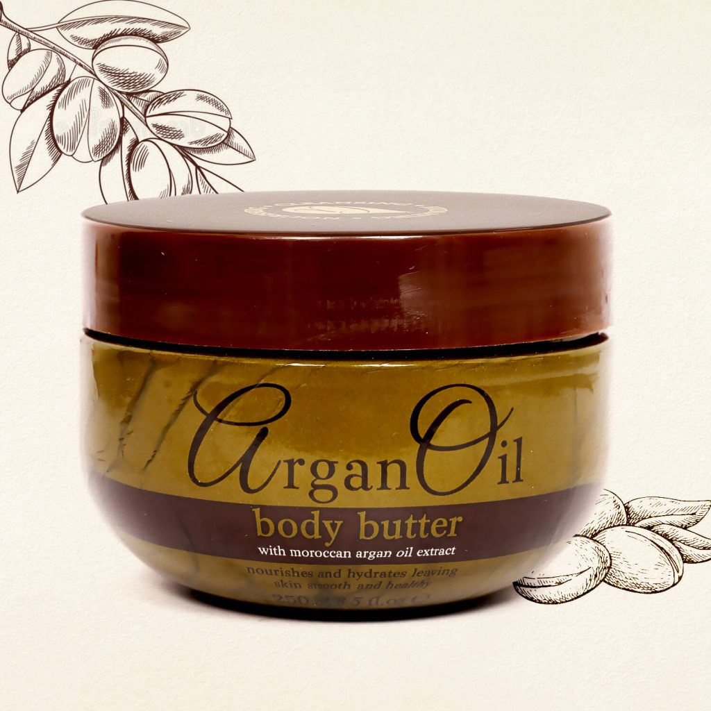 Argan Oil Body Butter with Shea Butter & Vitamin E for Smooth & Healthy ...