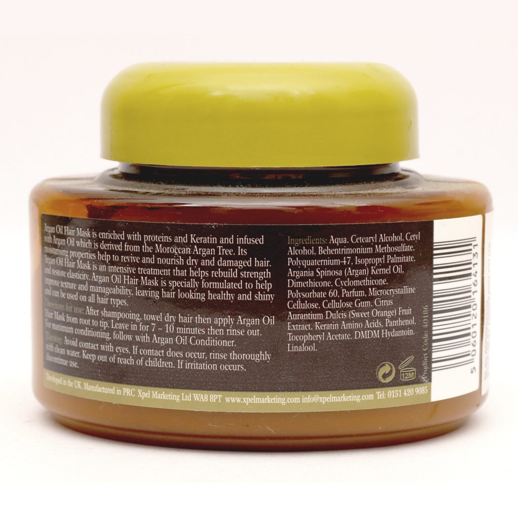 Argan Oil Hydrating Hair Mask for Hairfall Control with Moroccan Argan ...